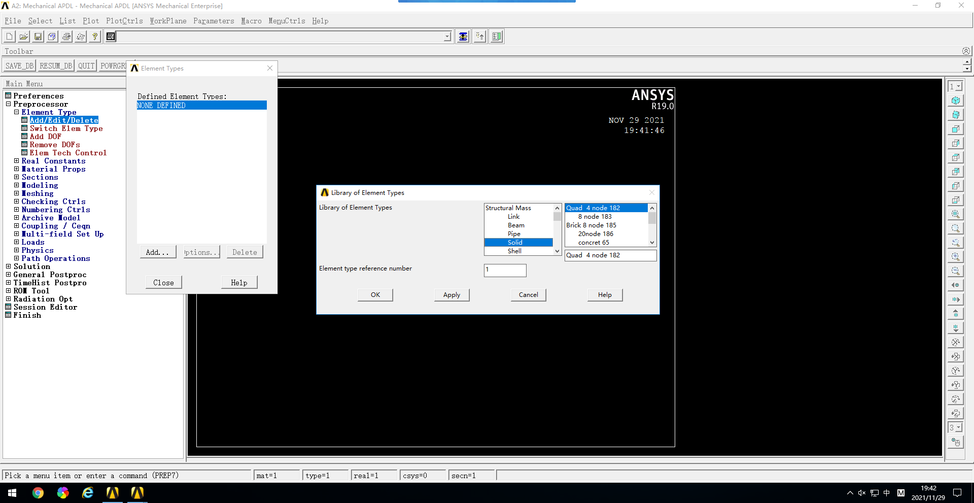 [ANSYS APDL] 平面单元应力分析全步骤截图详解_apdl绘制平面单元-CSDN博客