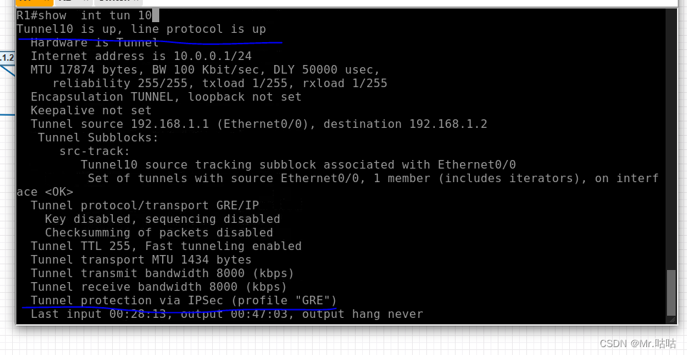 思科配置GRE over IPSec（IPSec profile）_cisco gre over ipsec-CSDN博客