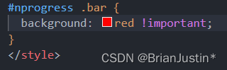 nprogress“加载进度条”插件 修改颜色 部分解决方法 vue项目 VScode_nprogress 颜色_BrianJustin*的博客-CSDN博客