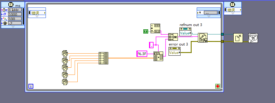 labview 数据存储csv文件，同时读取储存文件每500行读取一个数组，POST数据传输，500条写一次。_labview读取csv文件-CSDN博客