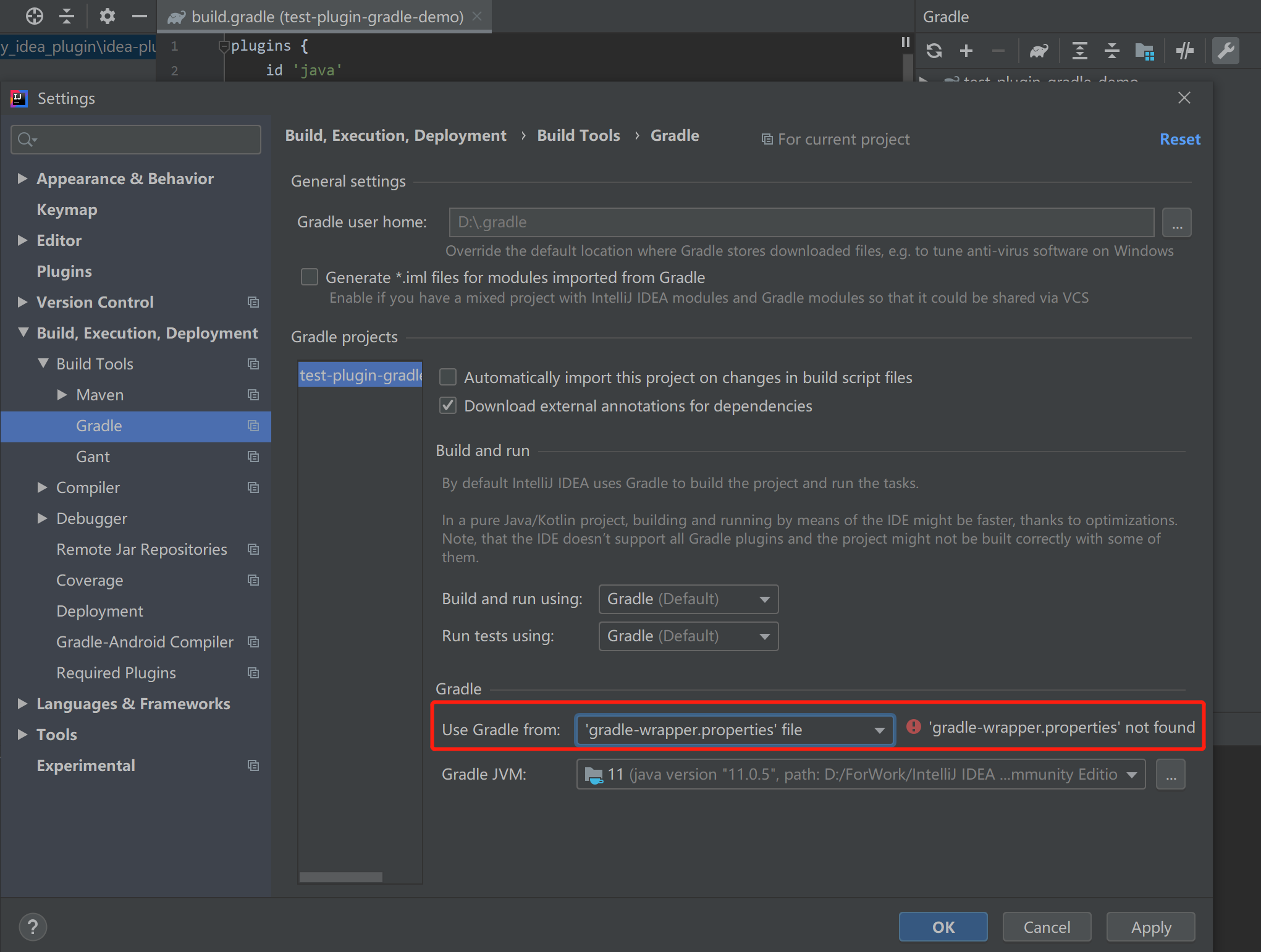 IDEA-插件开发踩坑记录-第一坑-创建gradle工程编译失败_failed to apply plugin 'org.jetbrains.intellij'.-CSDN博客