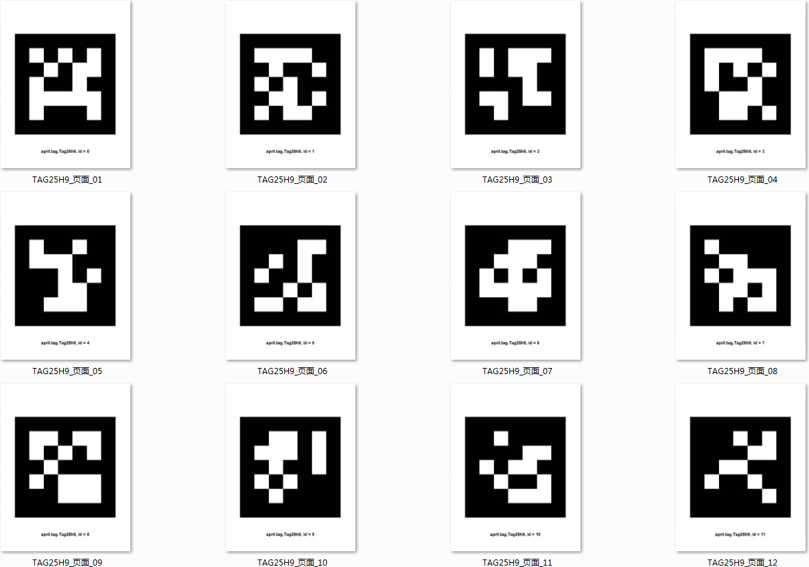 APRILTAG 标准图片：TAG25H9_apriltag图片-CSDN博客