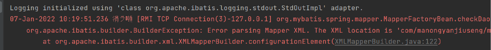 出现Logging initialized using ‘class org.apache.ibatis.logging.stdout.StdOutImpl‘ adapter的解决方法_码农 ...