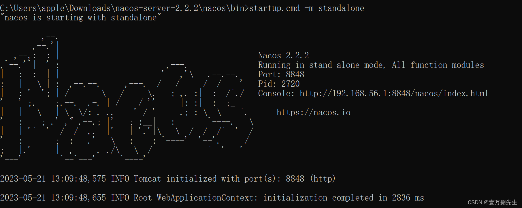 Nacos Win10 安装及配置（单机版） Win10安装nacos Csdn博客