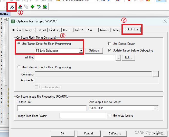Keil在Debug中选择ST-Link进行烧录，却出现无法烧录的情况，提示“No Debug Unit Device found”_no debug unit device found怎么 ...