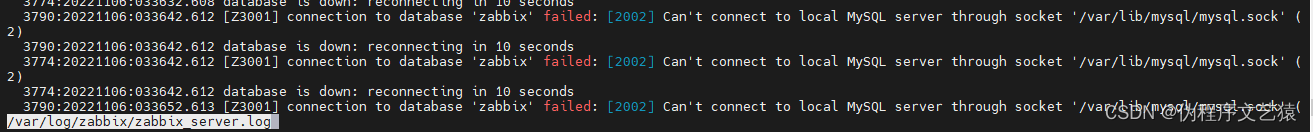 Zabbix server is not running:the information displayed may not be current.-CSDN博客