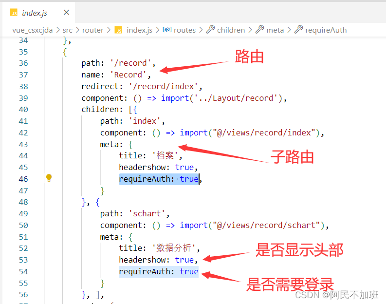 【常用代码09】vue的路由守卫，实战案例，用户未登录无法进入后台页面，监听用户登录状态vue不登录不能访问其他路由页 Csdn博客 0987