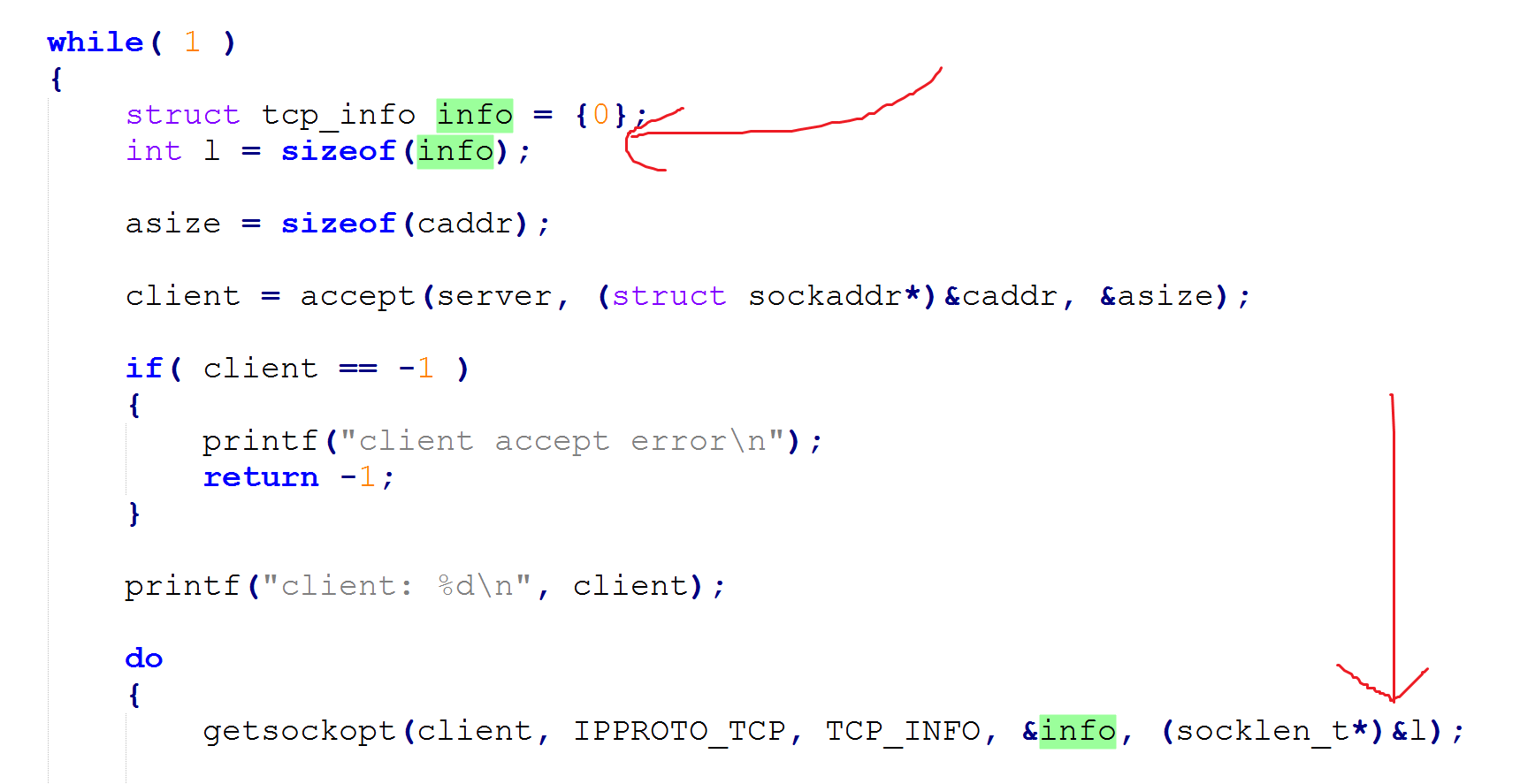 Linux下c++/c使用getsockopt()的记录_linux getsockopt-CSDN博客