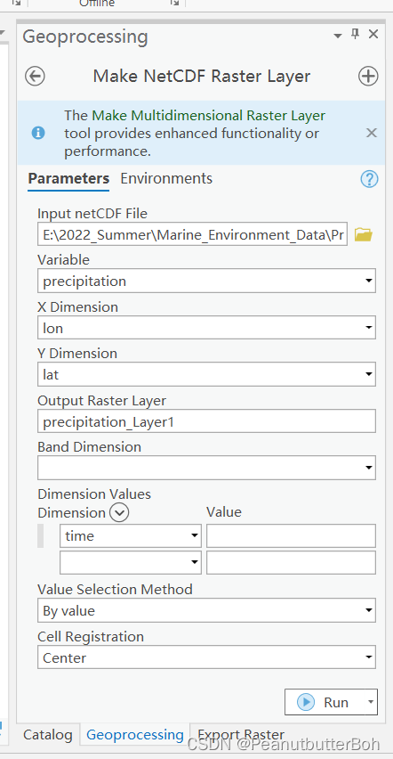 Matlab / Arcgis处理nc数据_什么是不等间距投影的nc数据-CSDN博客