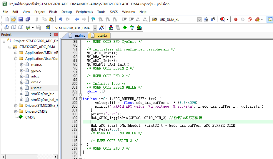 Stm32g070rbt6基于stm32cubemx创建adc Dma多通道采样工程stm32g070rbt6的adc配置 Csdn博客