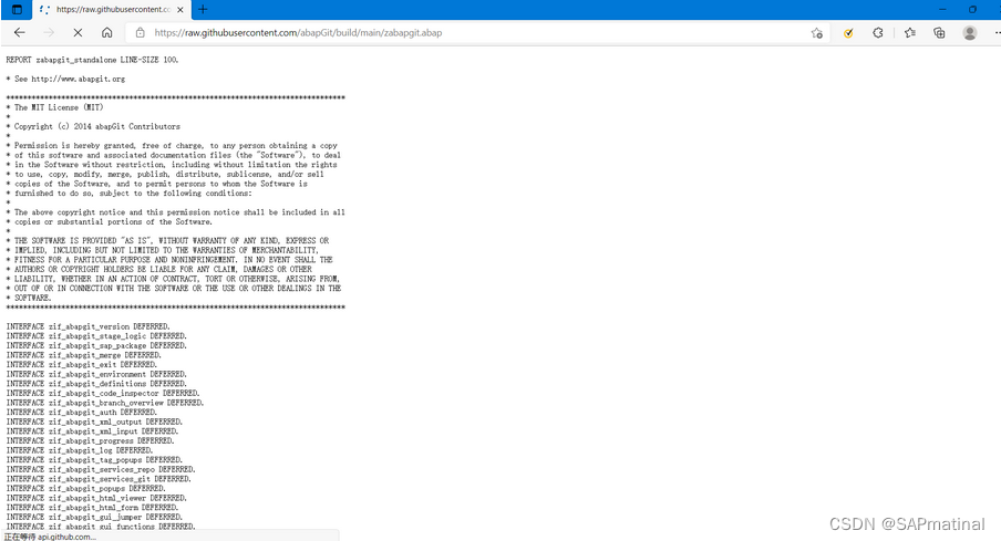 matinal：SAP ABAPGIT安装、配置、更新和使用方法（三）_abap2xlsx工具包-CSDN博客