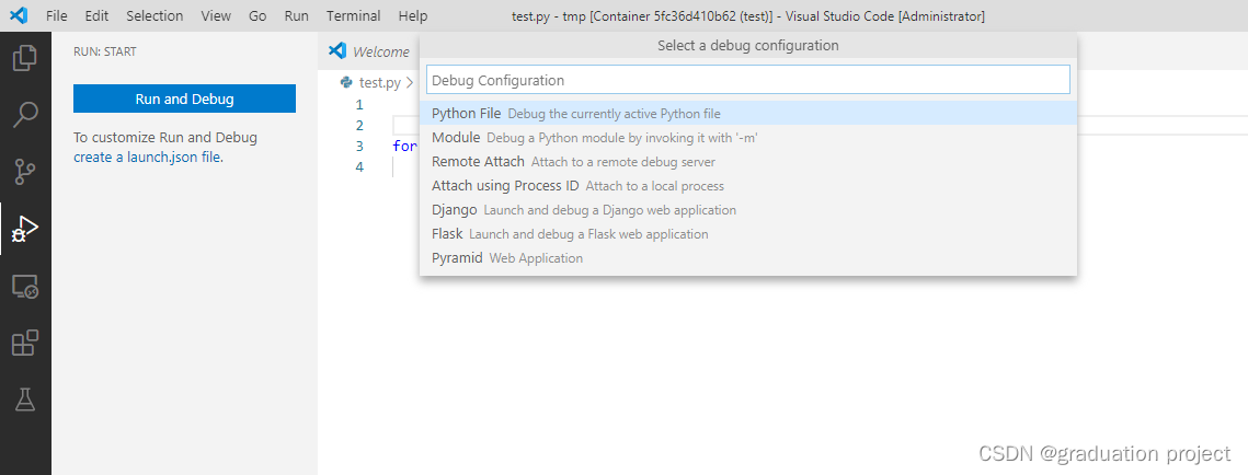 编程环境： docker vscode python(调试)_vscode docker python环境-CSDN博客