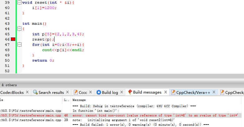 【C++---const引用】数组进行指针引用传递给函数error: non-const lvalue reference of type ‘int*&‘ to an rvalue-CSDN博客