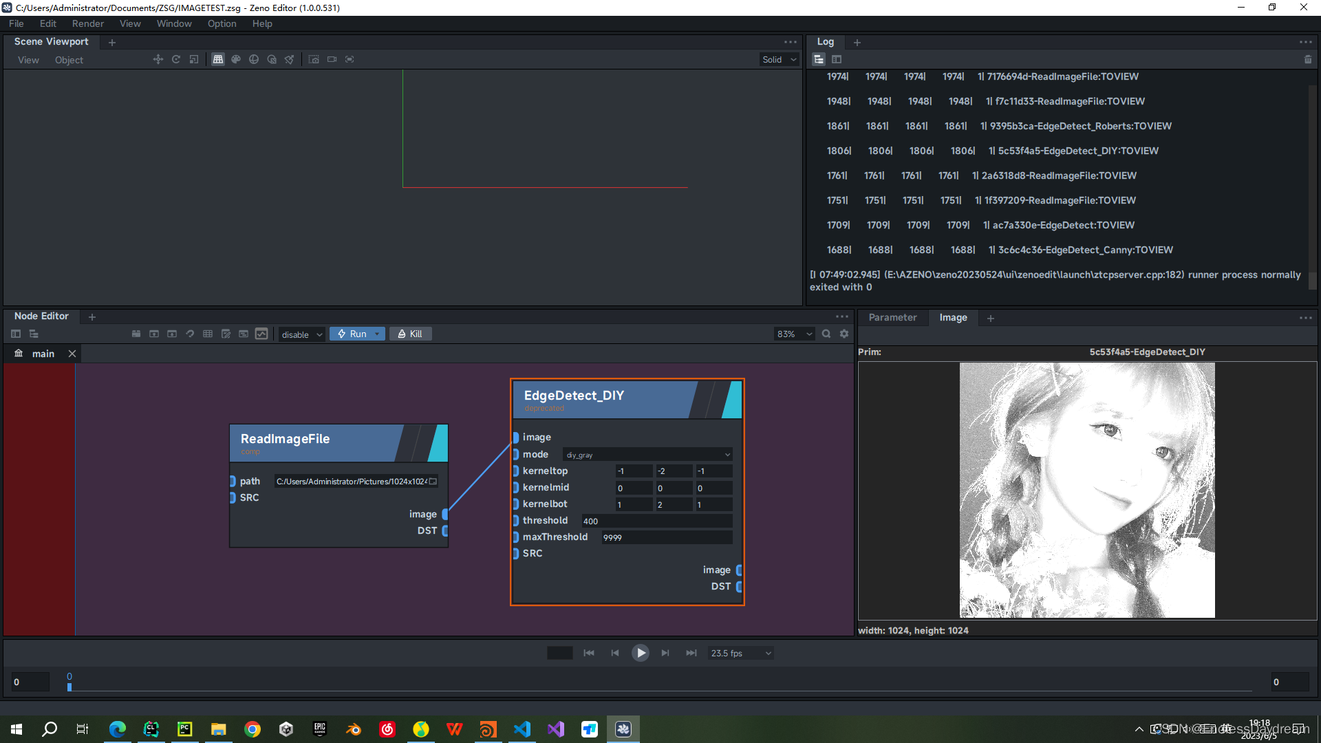 【开发日志】2023.04 ZENO----Image Processing----EdgeDetect-CSDN博客