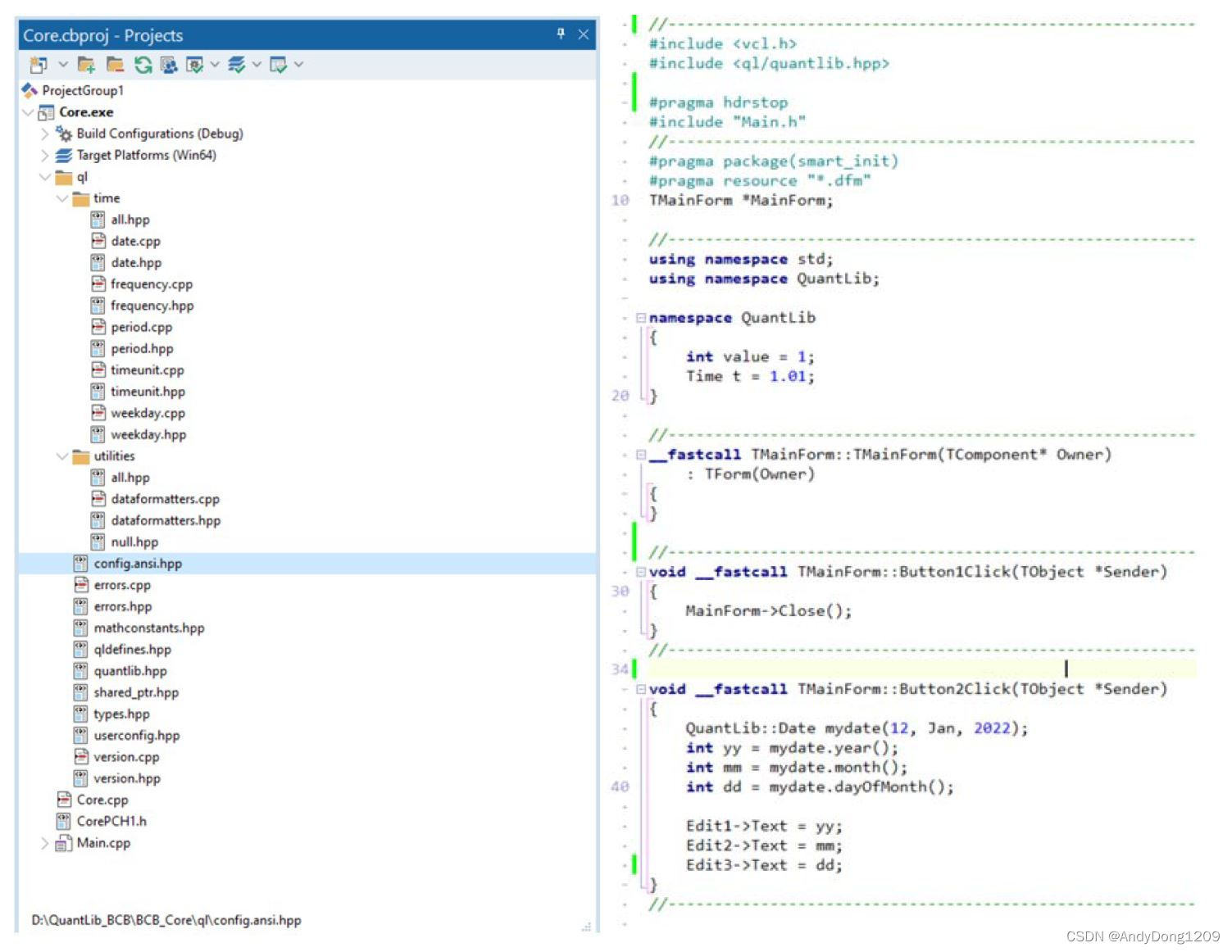 使用C++ Builder编译QuantLib_c++ builder linux-CSDN博客