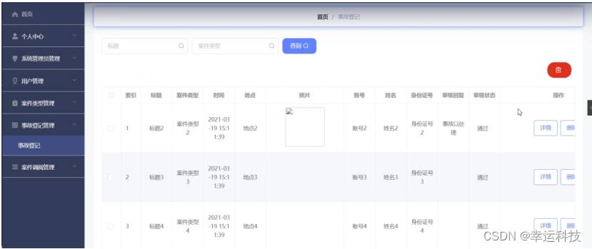 附源码 计算机毕业设计python交通事故档案管理系统程序源码lw文档python 案件管理系统 Csdn博客