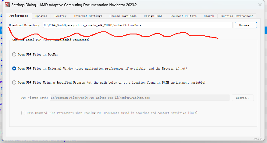 xilinx DocNav打不开以及格式错误：不是一个PDF文件或该文件夹已损坏-CSDN博客