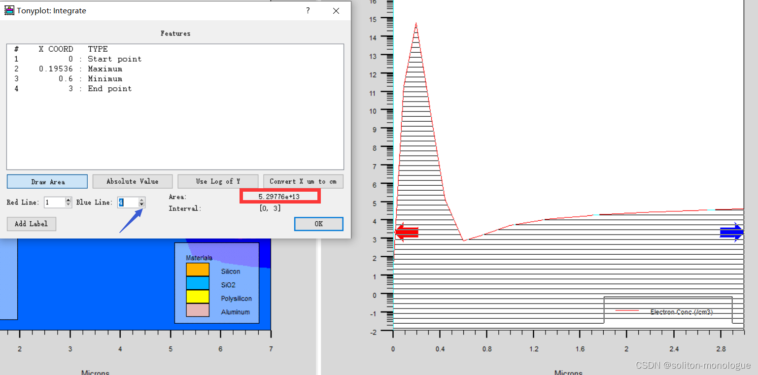 Silvaco学习笔记(十五)——提取电子浓度（electron concentration in empty/full well ）_silvaco tonyplot 导出平滑的载流子浓度图 ...