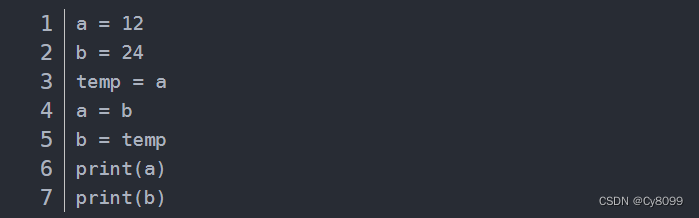 Python定义两个整数变量a,b并交换两个变量的值用pytho输入两个数ab如果a