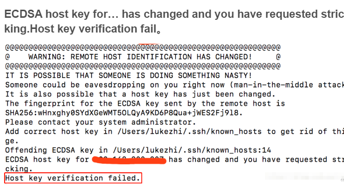 has changed and you have requested strict checking.Host key verification fail-CSDN博客