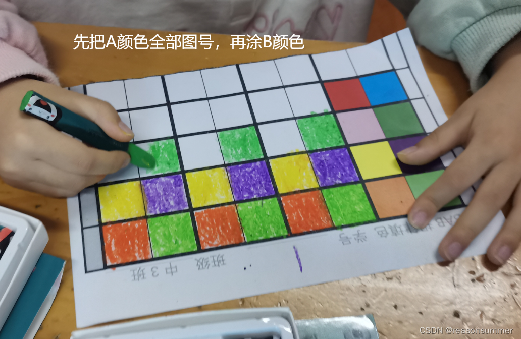 【教学类-19-04】202310《ABAB式-规律排序涂色-A4竖版2份》（中班)_根据颜色规律涂色 格子-CSDN博客