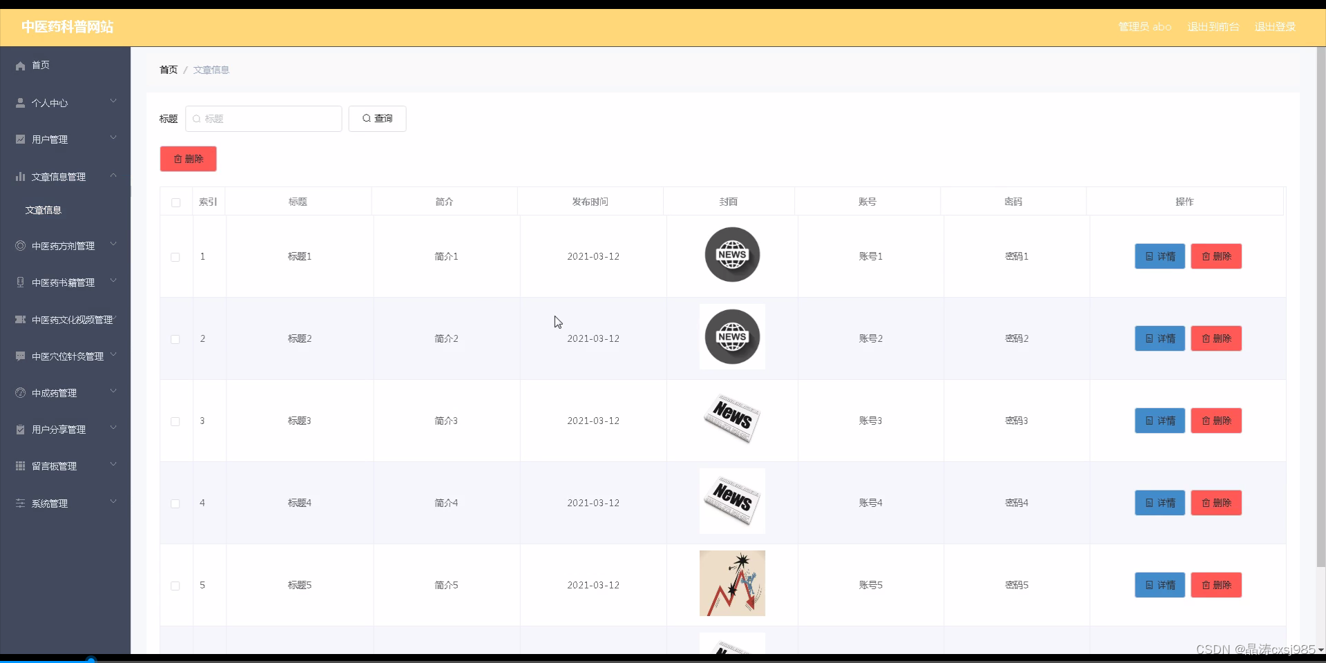 Java毕设项目中医药科普网站计算机(附源码系统数据库lw)java科普项目 Csdn博客