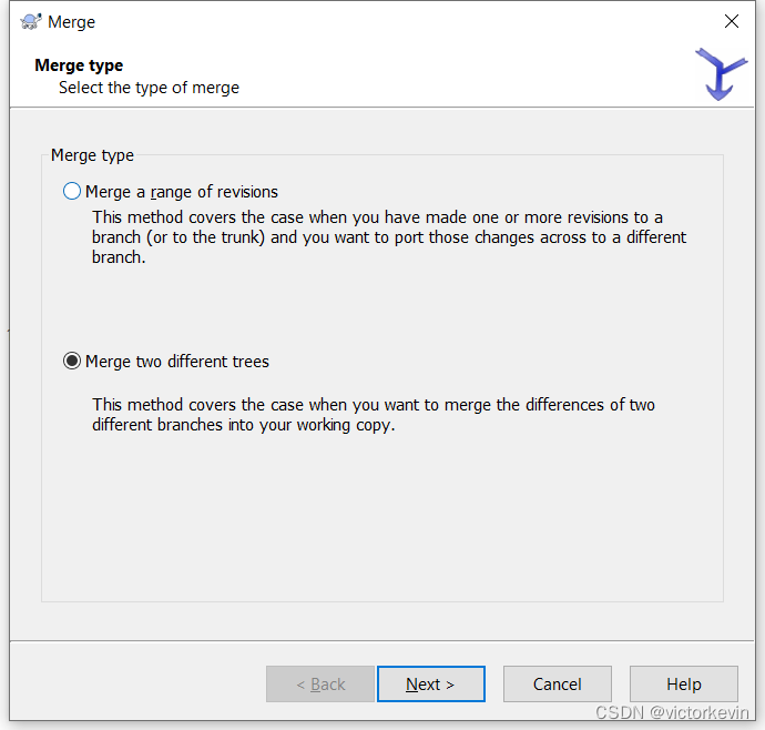 基于TortoiseSVN客户端操作代码分支 合并(merge) 操 作_tortoisesvn merge-CSDN博客