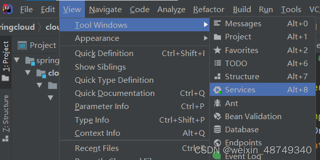 idea中实现多个服务的显示_idea 服务模块显示-CSDN博客