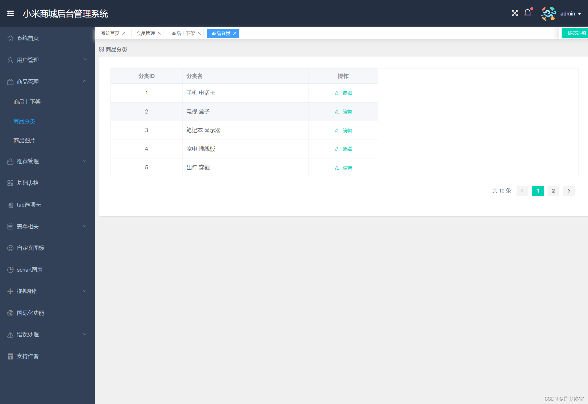 基于springbootvue的小米商城源代码数据库056vue商城前端源码 Csdn博客