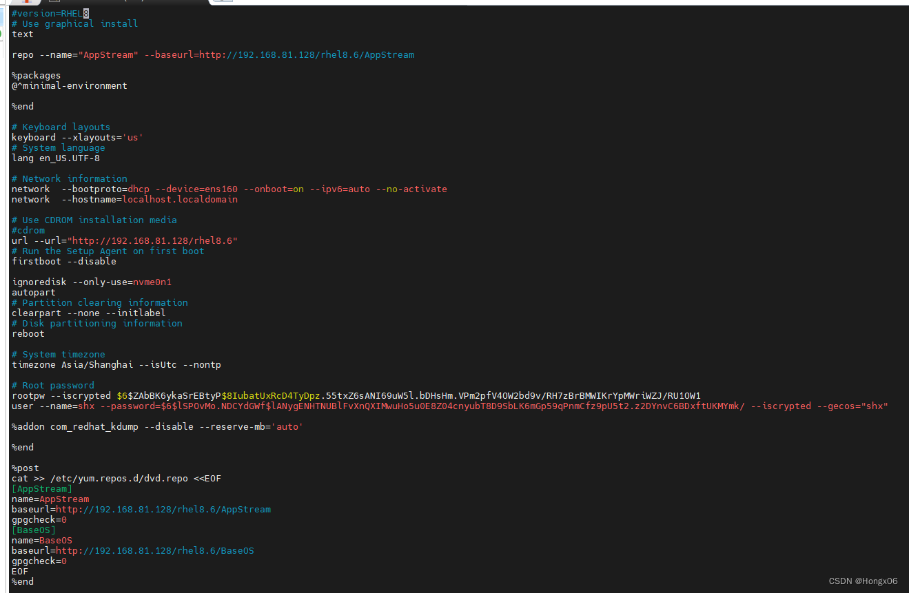 Linux中的无人职守安装脚本kickstart（230913）_kickstart模板-CSDN博客