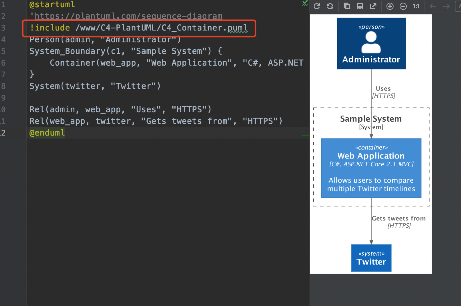 用PlantUML+graphviz+C4 Model画架构图_plantuml graphviz-CSDN博客