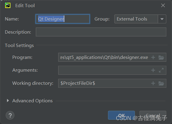 Python + Pycharm 创建环境/配置Qt designer/py ucc/py rcc工具_pycharm 配置 pyrcc-CSDN博客