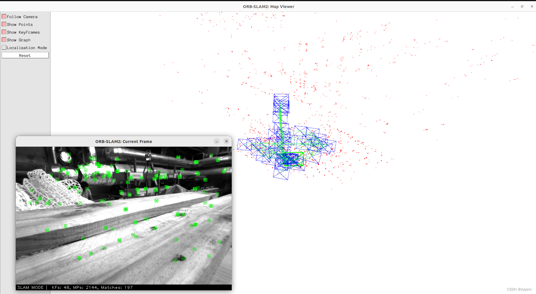 ubuntu22.04+ORB_SLAM2运行报错：New map created with 530 points double free or corruption (out ...