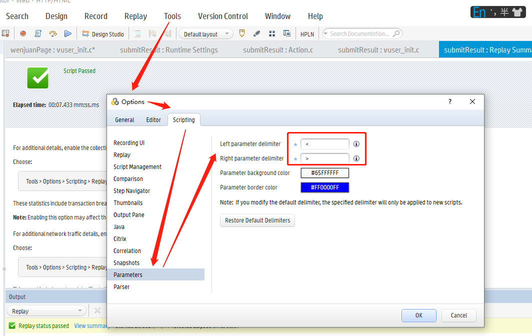 Loadrunner 报错：with parameter delimiters is not a parameter.-CSDN博客