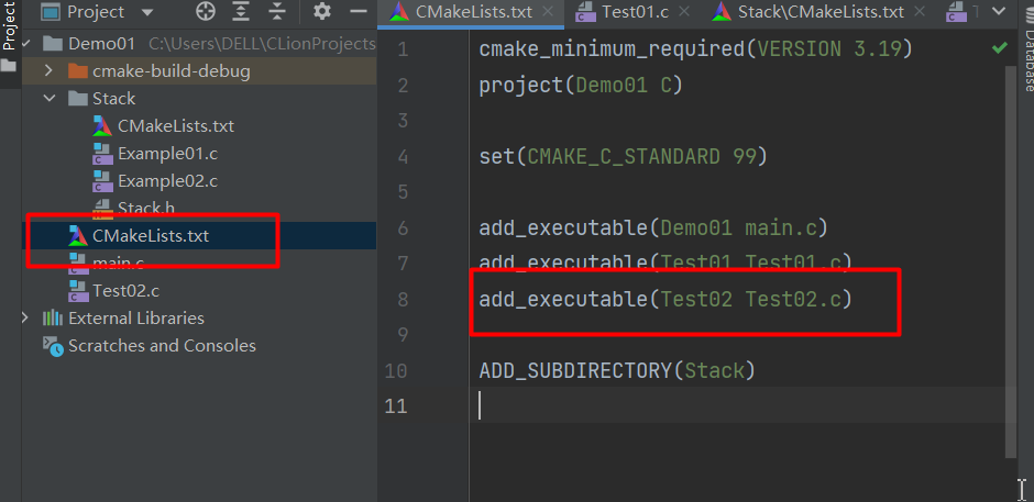 Clion中运行C/C++之CMakeLists.txt的配置_clion cmakelist-CSDN博客