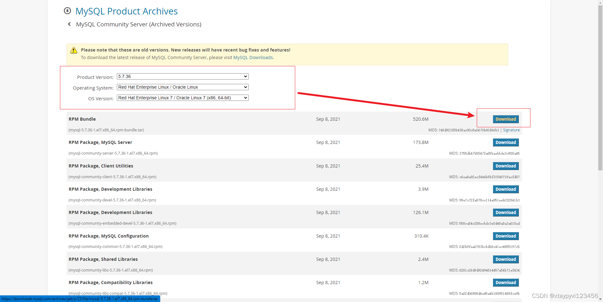 Linux 安装MySQL5.7.36(CentOS7为例)-CSDN博客
