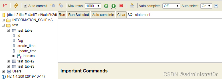 Java单元测试实践-25.在本地使用H2数据库进行单元测试_org.h2.jdbc.jdbcsqlnontransientconnectionexception-CSDN博客