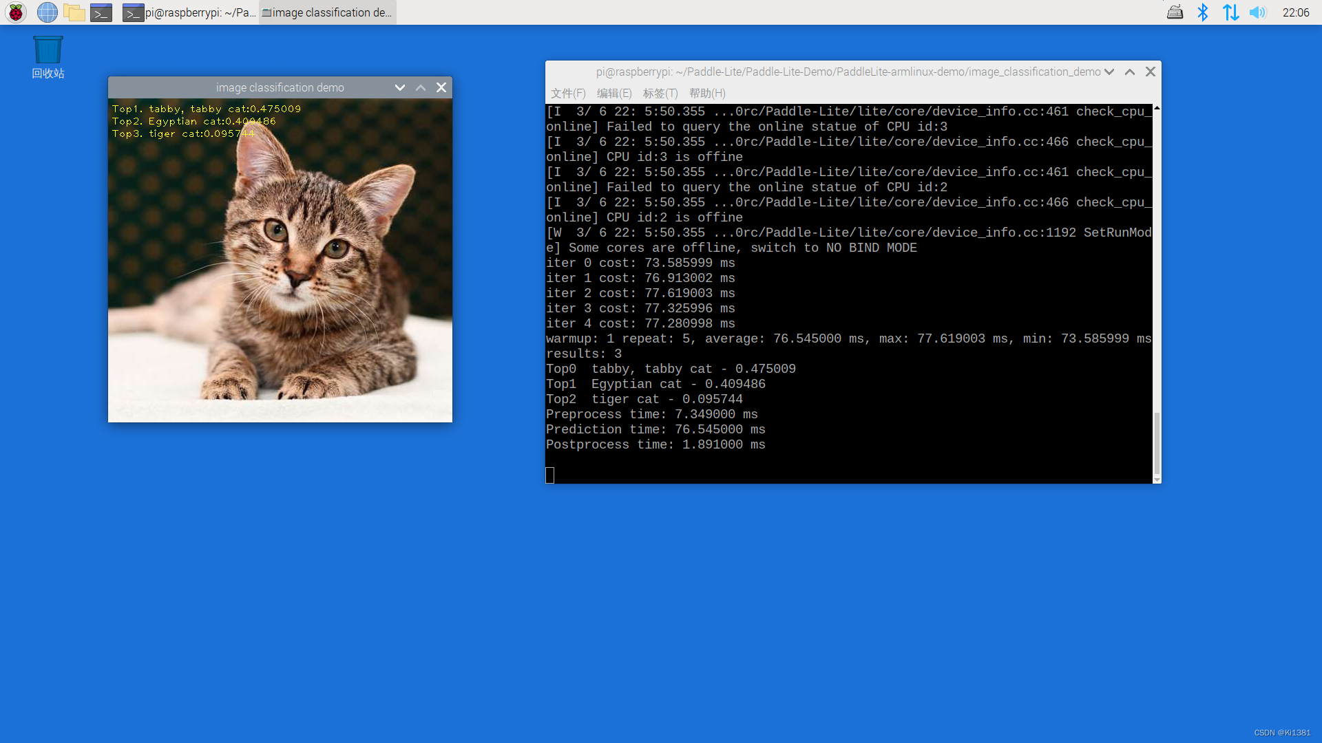 树莓派4B：跑通Paddle-Lite-Demo-CSDN博客
