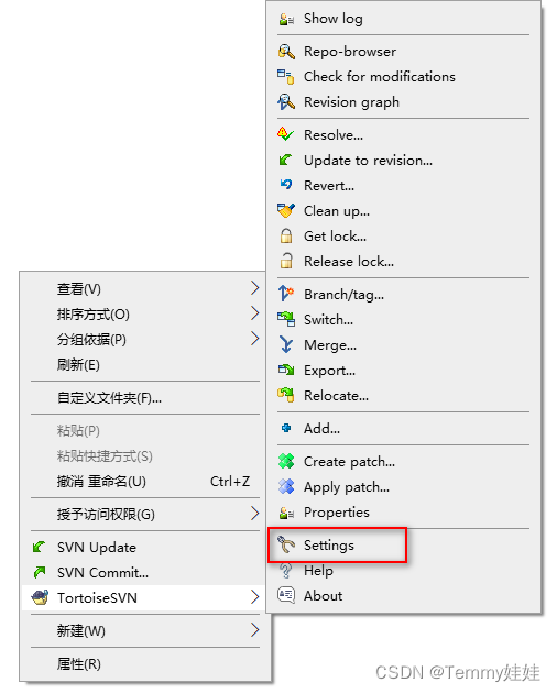 【TortoiseSVN】配置比较工具为Beyond Compare_svn settings 设置对比工具没生效-CSDN博客