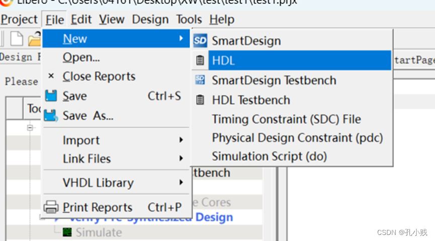 Libero的使用手册_liberosoc使用教程-CSDN博客