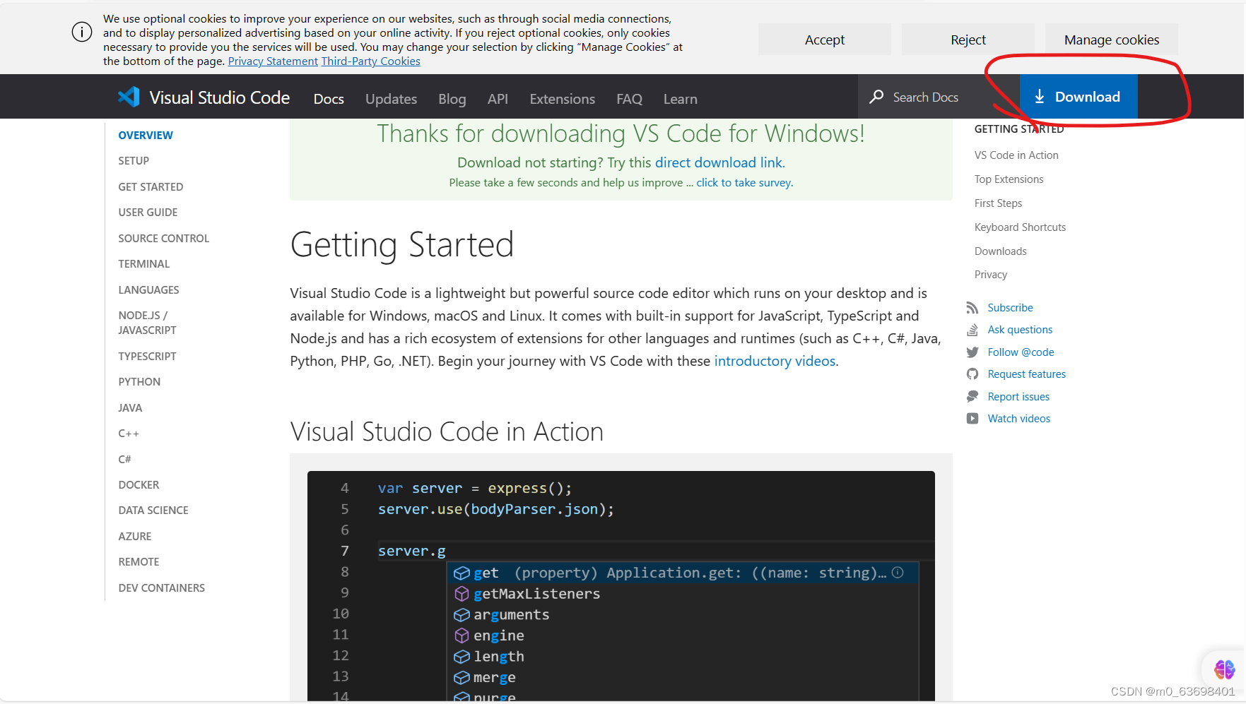 初学者入门：vscode安装保姆级教程_vscode官网-CSDN博客