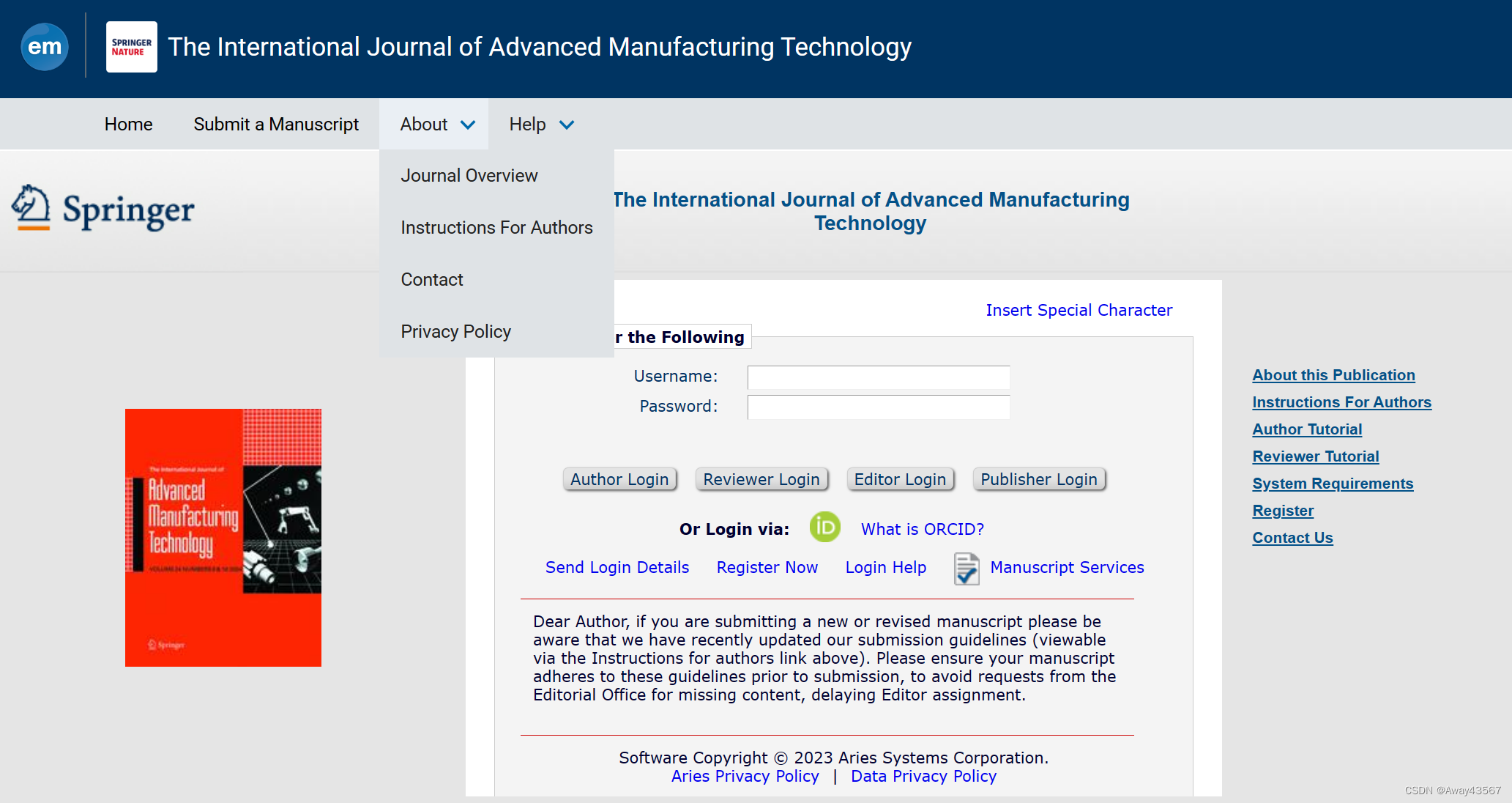 Springer投稿流程LaTeX版本----The International Journal of Advanced Manufacturing Technology_package ...