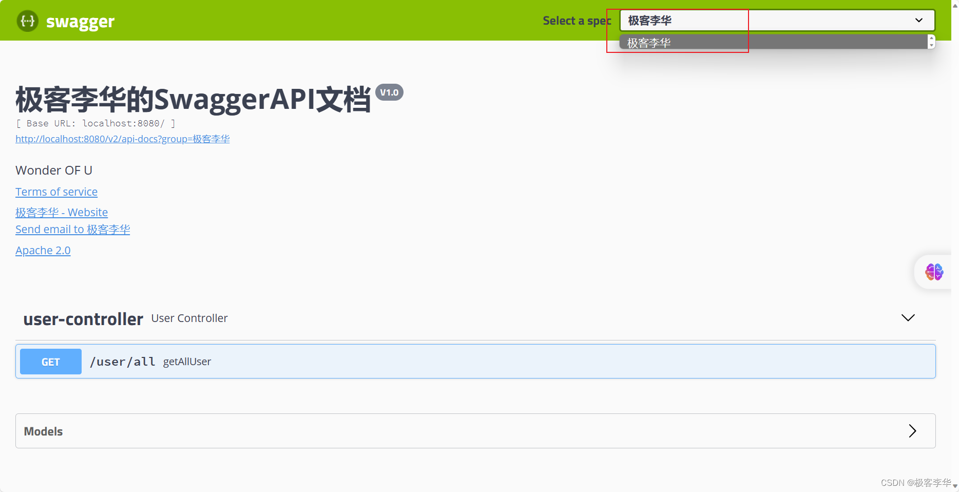 Swagger使用教程_swagger进入页面-CSDN博客