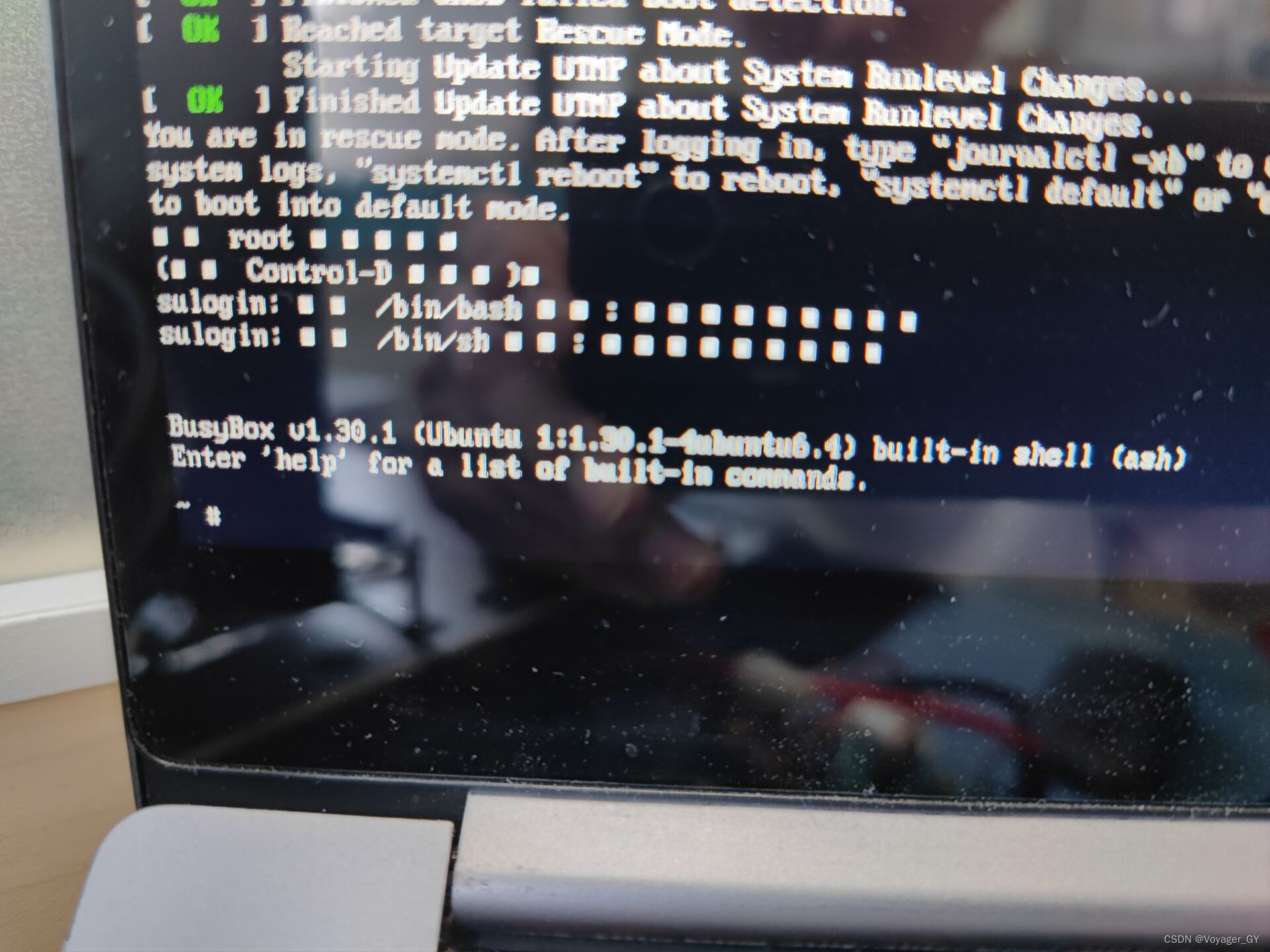 Ubuntu20.04崩溃后，解决系统在tty界面login循环无法登入（密码正确），在修复模式下抢救文件资料。_ubuntu20.04卡在开机界面-CSDN博客