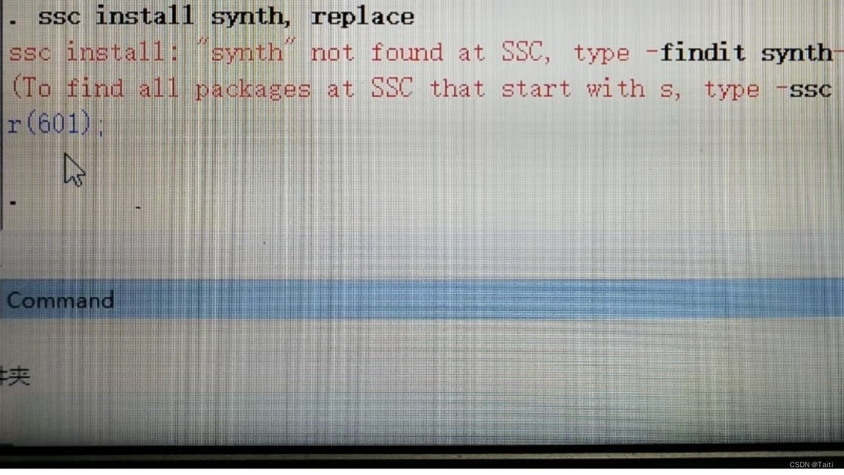 Stata安装synth报错解决_ssc install coeflabels ssc install: "coeflabels" n-CSDN博客