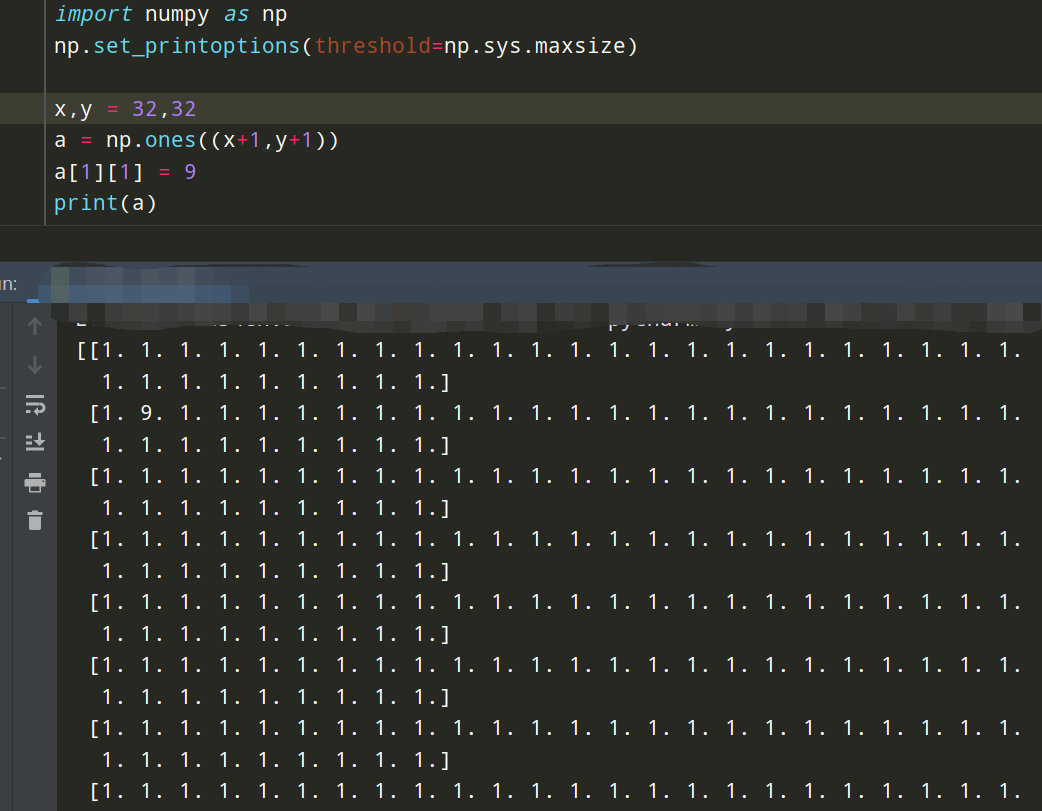 python3.7使用numpy显示矩阵中的所有值_numpy矩阵实时显示变化情况-CSDN博客