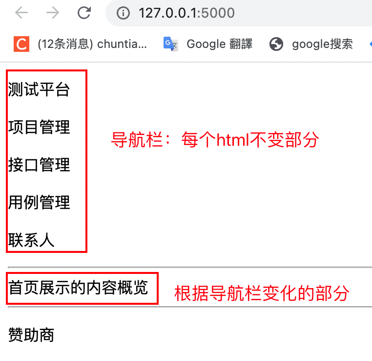 Flask十四 模版渲染之继承引入模板公共区域继承模板然后渲染页面 Csdn博客 