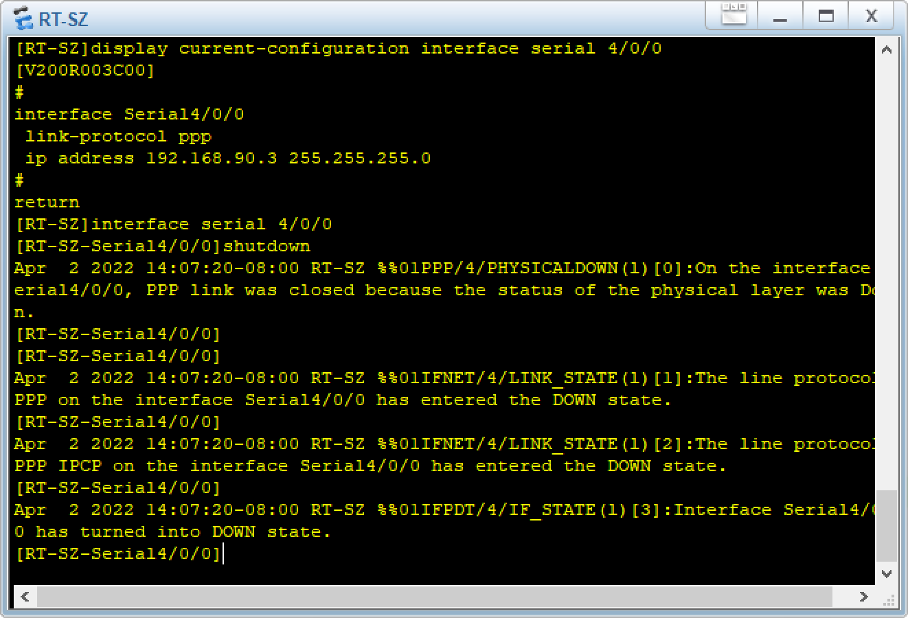 计算机网络实验3.1.1·PPP基本配置与分析_ppp的基本配置-CSDN博客