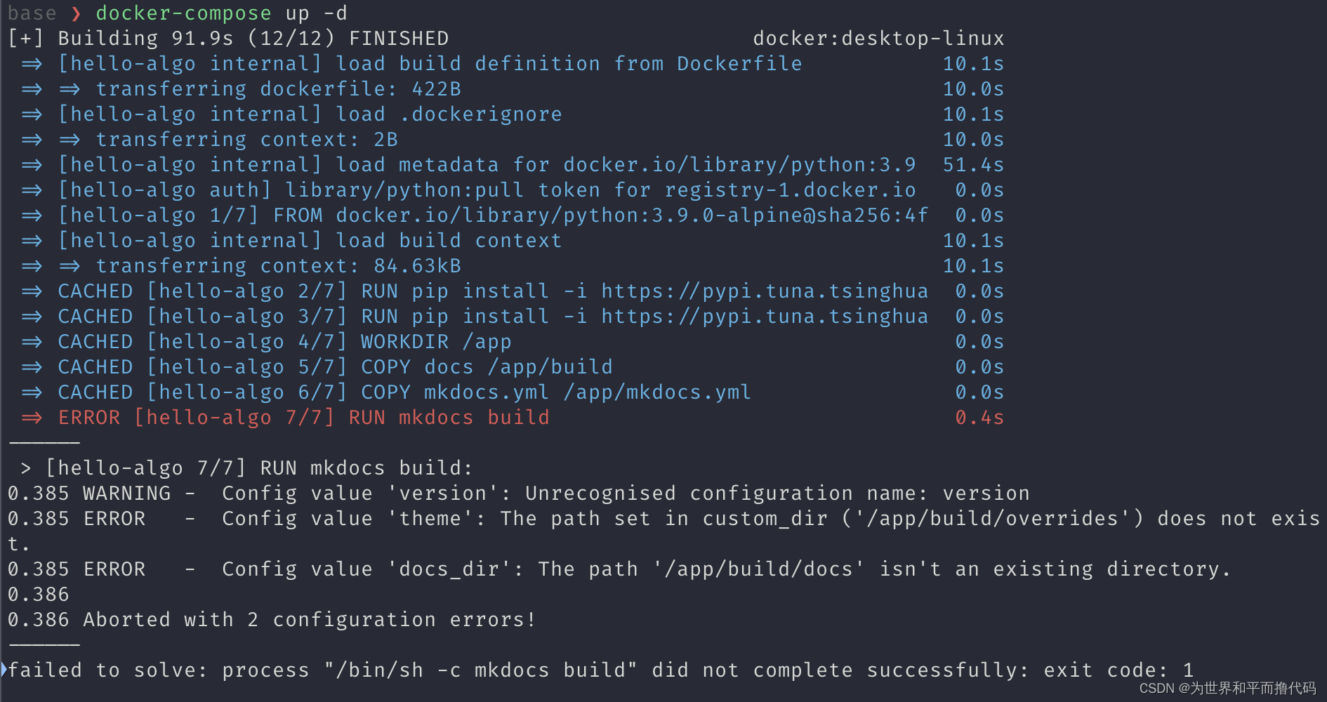 hello-algo docker部署教程-CSDN博客