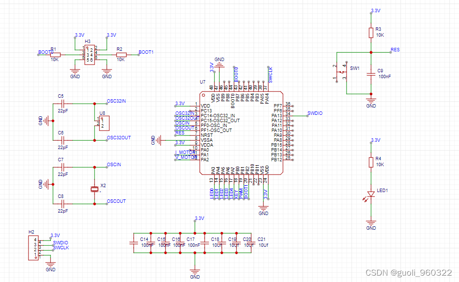 STM32F030C8T6实现电机单方向转动软硬件实现-CSDN博客